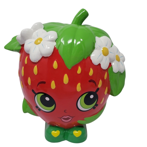 Toys | Shopkins Strawberry Kiss Red Ceramic Coin Bank By Fab Ny 213 ...